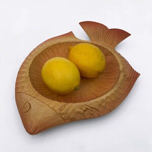 Wooden Fish Tray, Large Fish Shaped Bowl, Farmhouse Bowl for Living ...