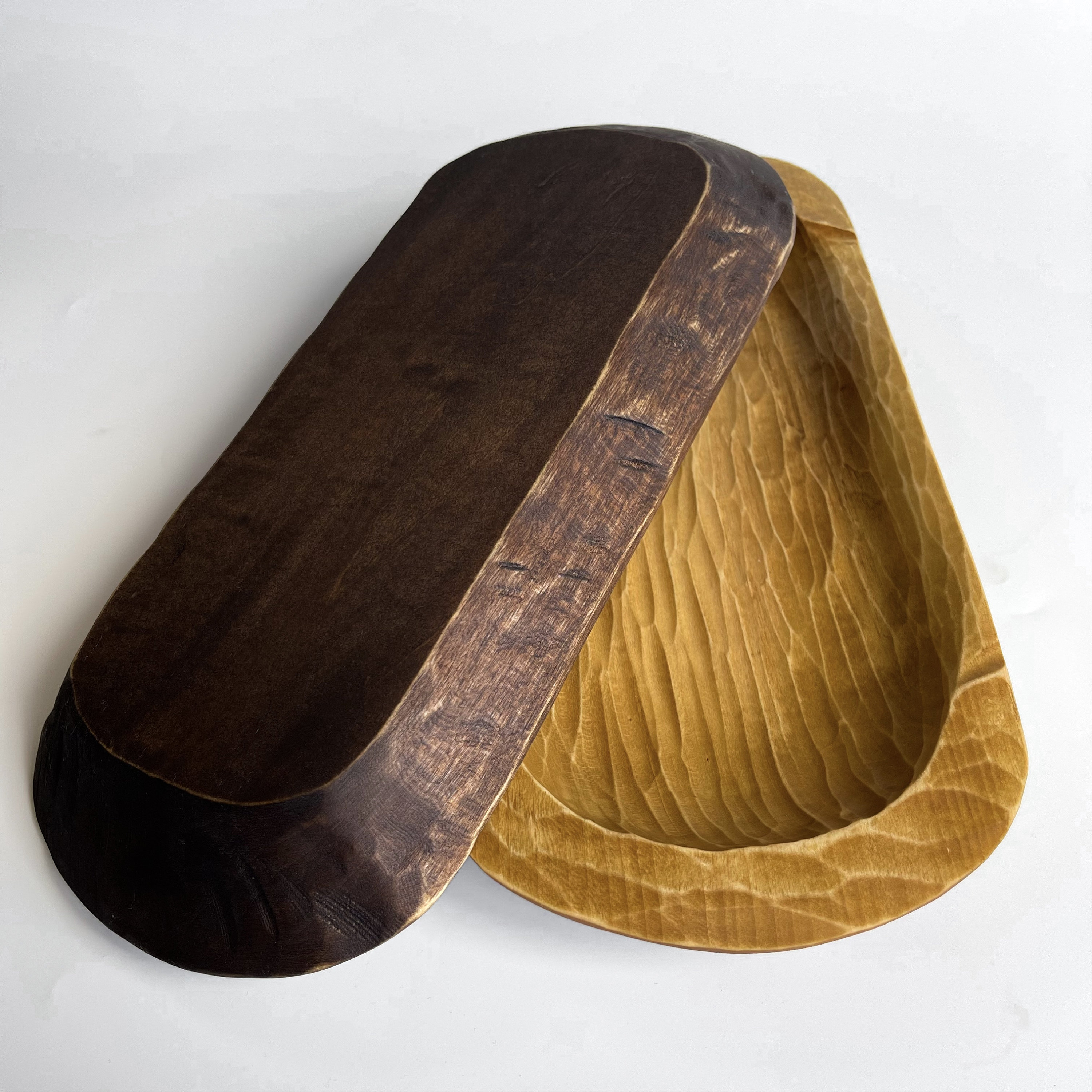 Wooden Dough Bowls, Large Rustic Bowl, Oval Wooden Bowls, Wooden Bowl ...