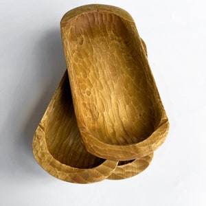 Rustic Wooden Dough Bowl, Hand Carved Bowls, Wood Bread Bowl ...