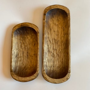 Handmade Wooden Rustic Bowl Set, Decorative Hand Carved Bowl Filler ...
