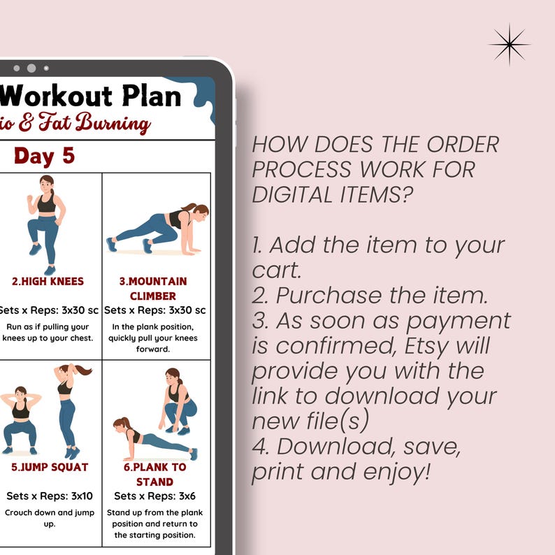 Home Dumbbell Workout Plan: 6-day Full Body Fitness (PDF Download) - Etsy