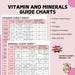 Vitamins and Minerals Guide, Essential Nutrients Chart, Healthy Diet ...