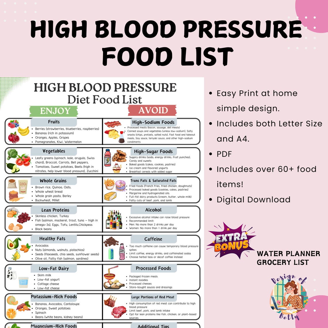 High Blood Pressure Diet Food List | Foods That Help Lower Blood ...