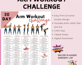 30 Day Arm Workout Challenge | Arm Workout Plan | Strengthen Arms ...