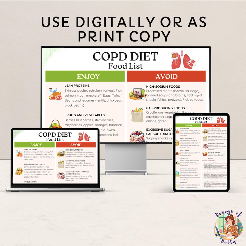 COPD Diet Food List, COPD Diet Plan PDF, Diet Sheet for Chronic ...