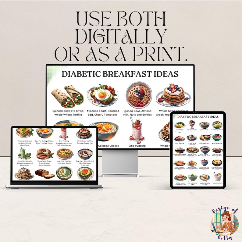 Diabetic Breakfast Ideas, Breakfast Food for Diabetics, Printable PDF ...