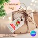 Editable Christmas Gift Tags Printable Template Canva DIY Gift Tag ...