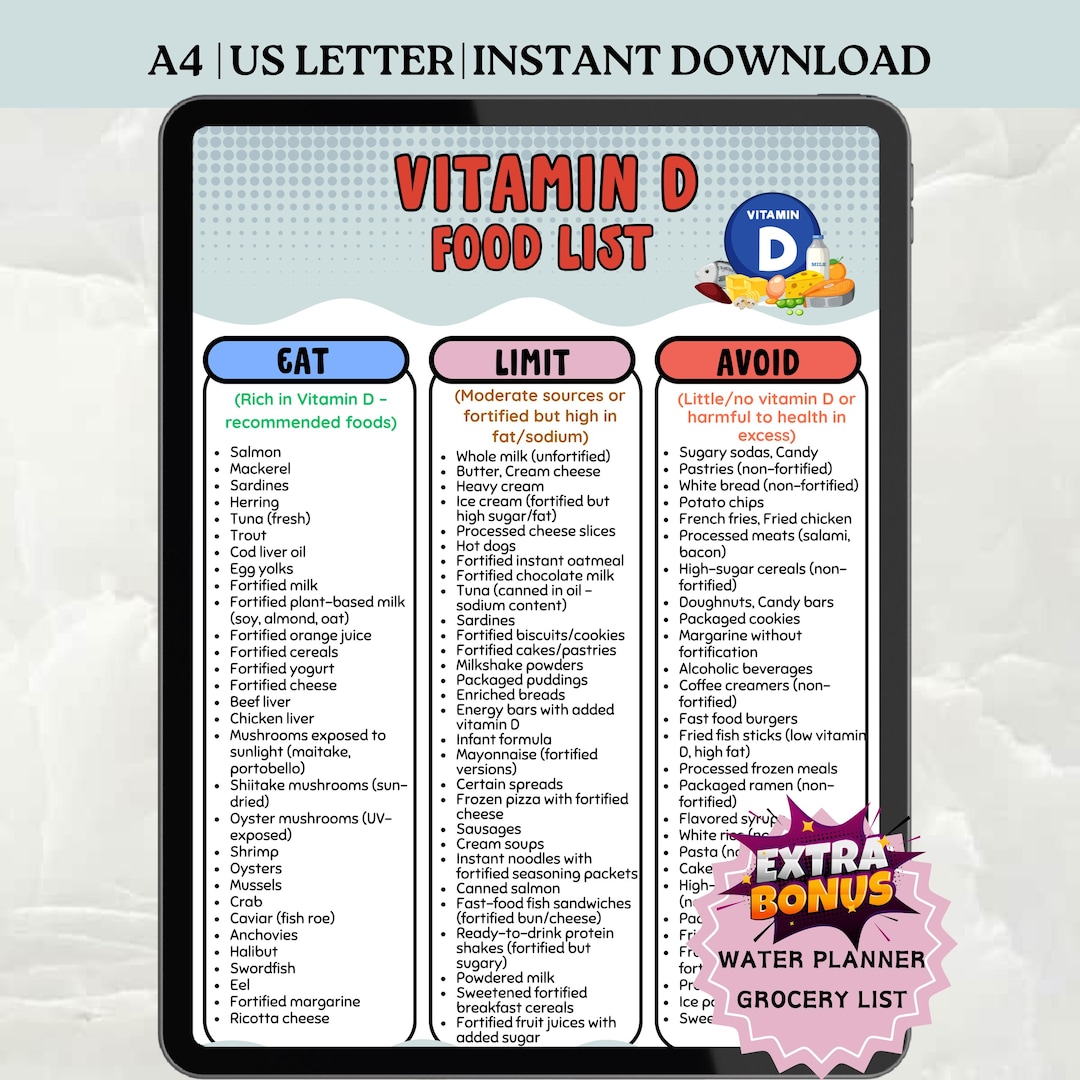 Vitamin D Rich Foods List | High Vitamin D Food Sources | Vitamin D ...