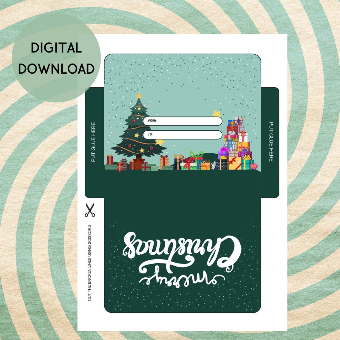 Envelope for Letter to Santa PRINTABLE Pdf, Png, Jpg,svg, Printable ...