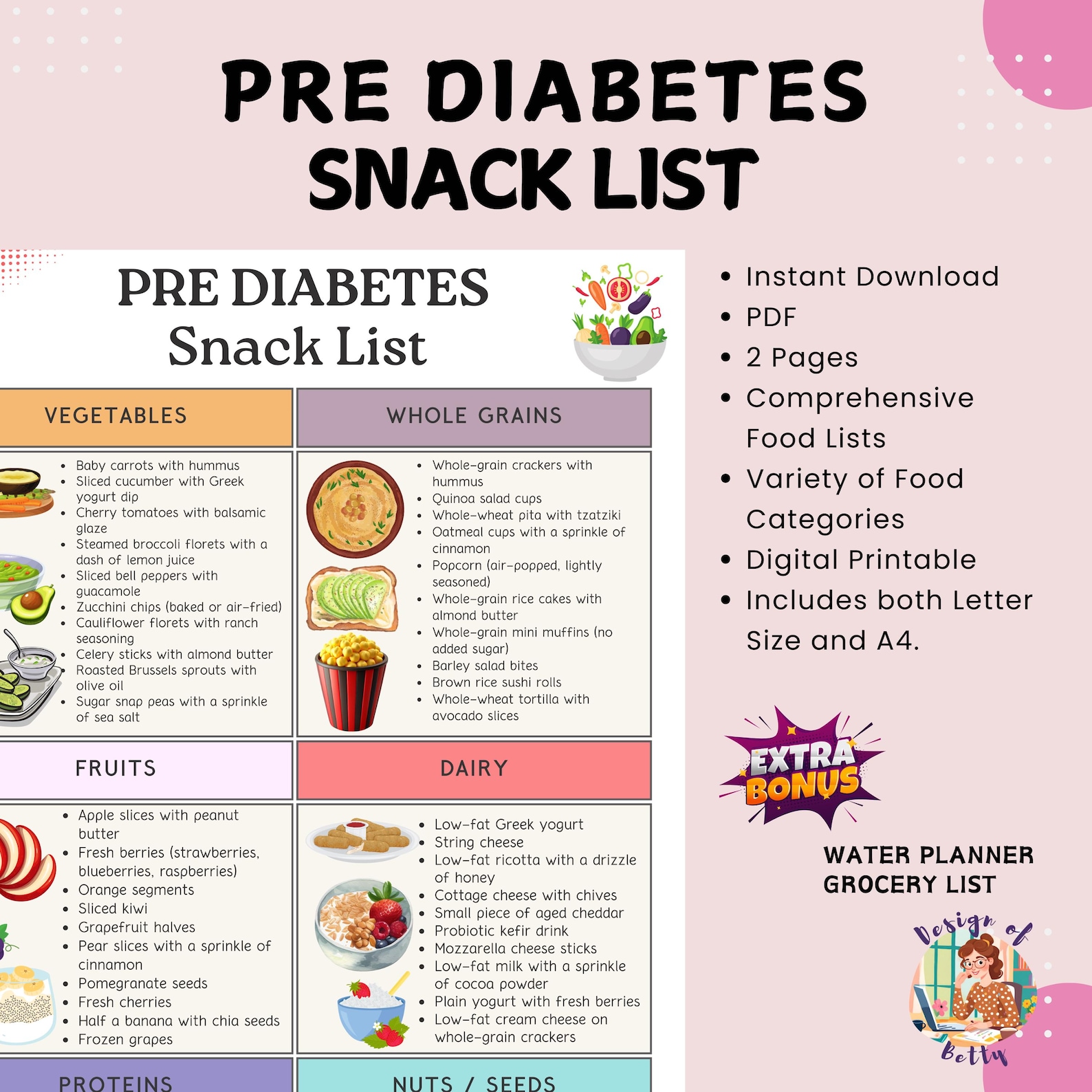 Pre Diabetic Snack List for Pre Diabetes Low Sugar Food Meal Plan ...