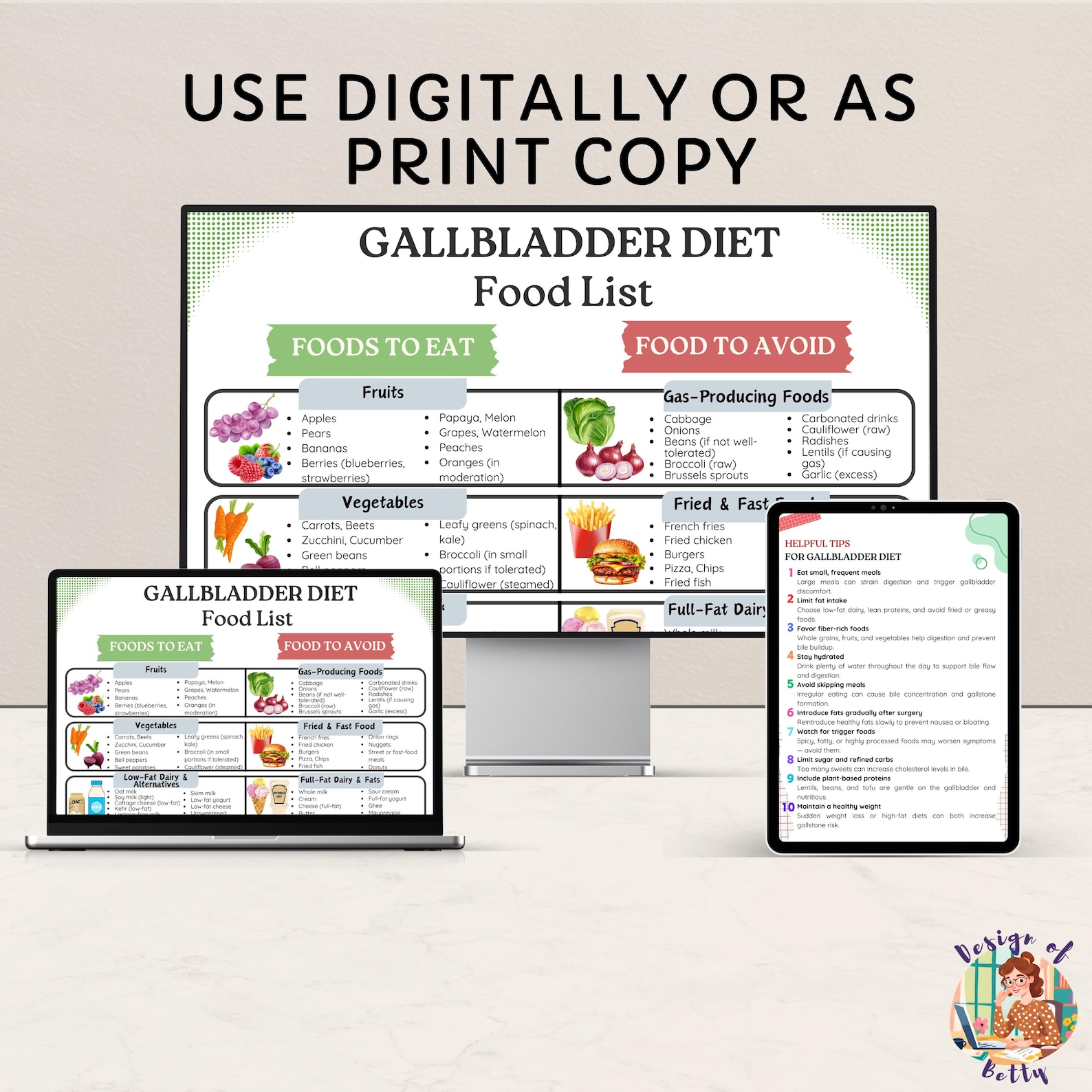 Gallbladder Diet Food List, Gallstones & Post Gallbladder Removal ...