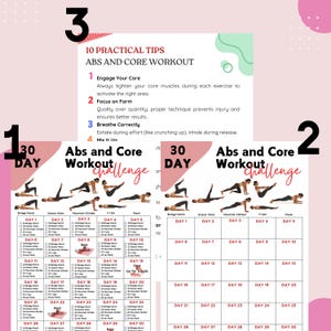 30 Day Abs and Core Workout Challenge | Core Workout Plan | Strengthen ...