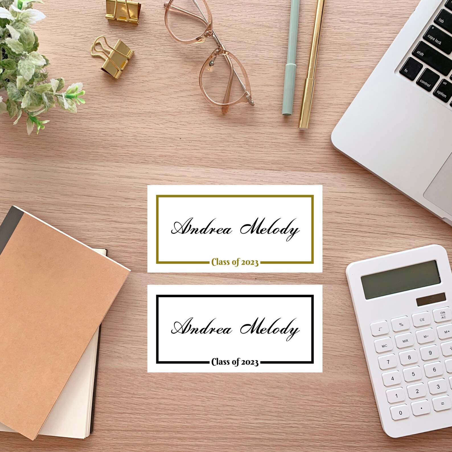 Editable Graduation Name Card Template, Printable Class 2023 Graduation ...