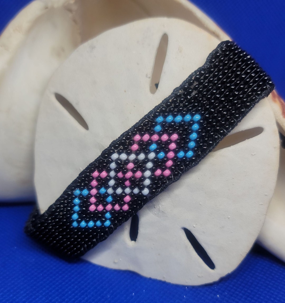 Transgender, Handmade, Glass Seed Bead, LGBT Bracelet - Etsy