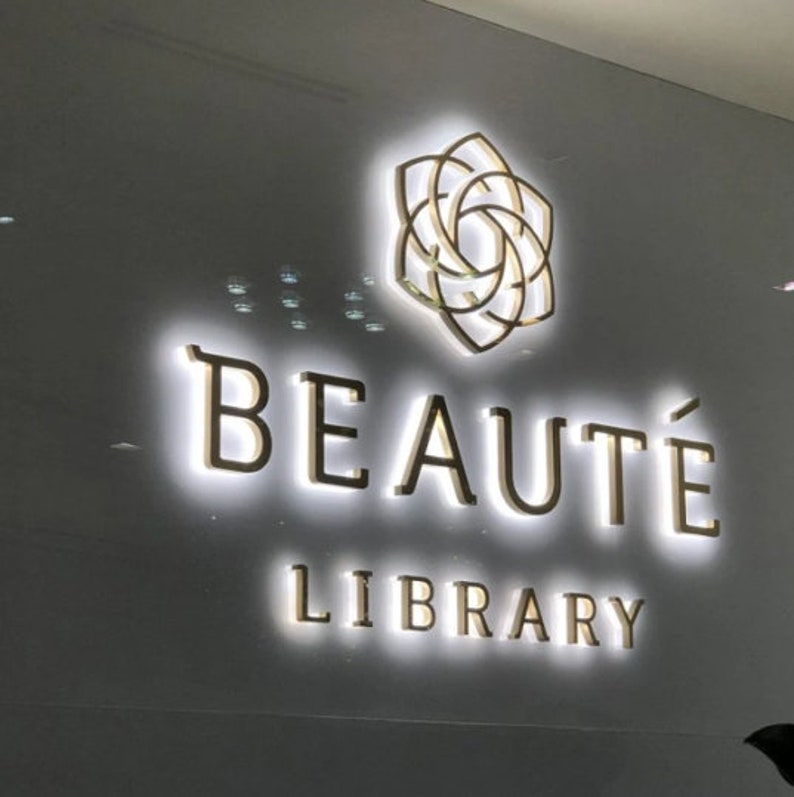 Metal Sign 3D Logo Wall Logo Sign Custom Sign Outdoor Business Sign ...