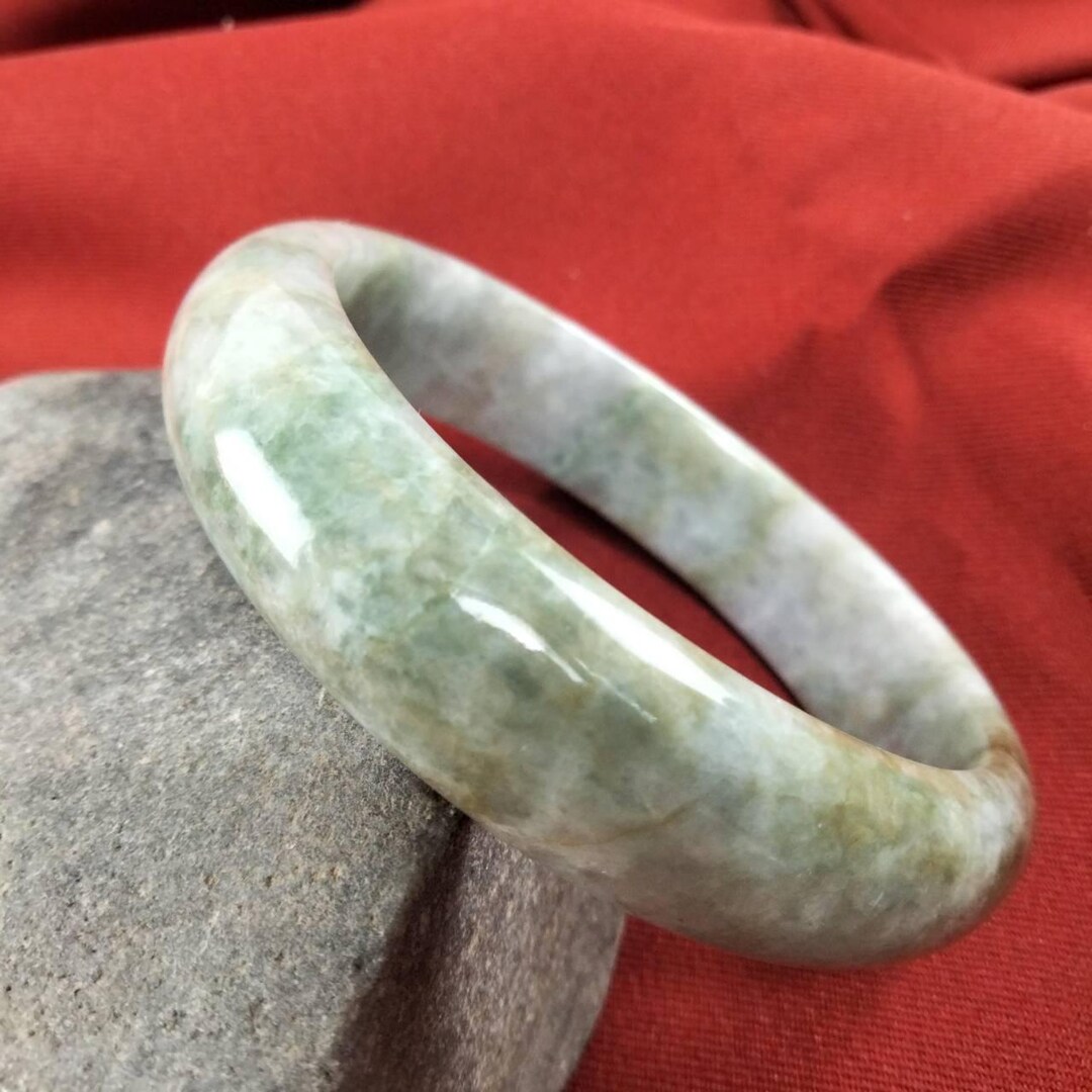 Burmese Jade Bangle, White Honey Jadeite, 58.3mm - Etsy