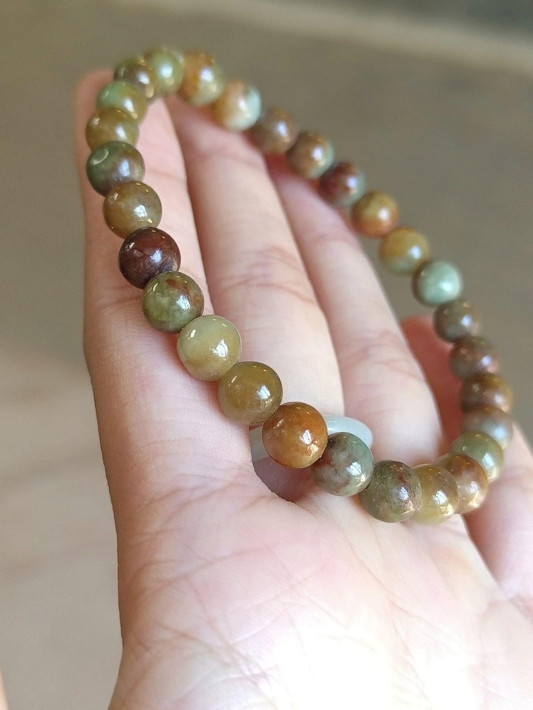 Burmese Jadeite Brown Small 7 Mm Jedi Type A Natural Color Light ...