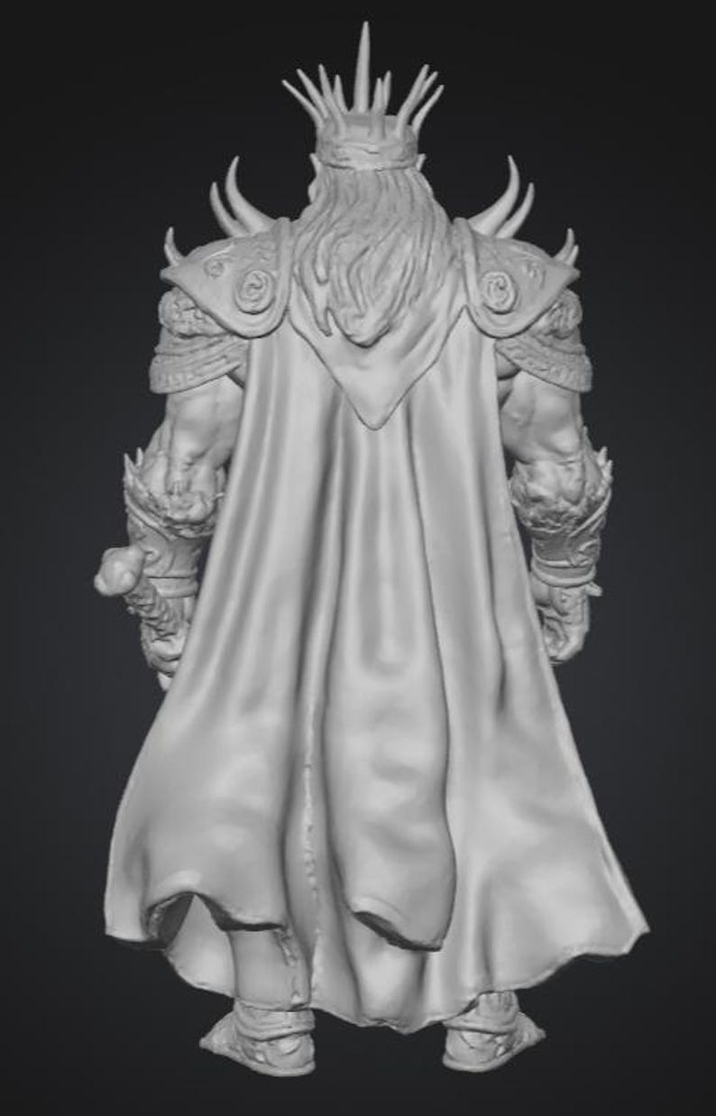 Fantasy Miniature STL – Warrior King With Sword – 3D Model to Print ...