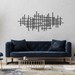 Minimalist Metal Wall Decor, Geometric Metal Wall Art, Abstract Line ...
