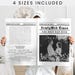 Wedding Newspaper Template, Wedding Newspaper Template With Photo ...