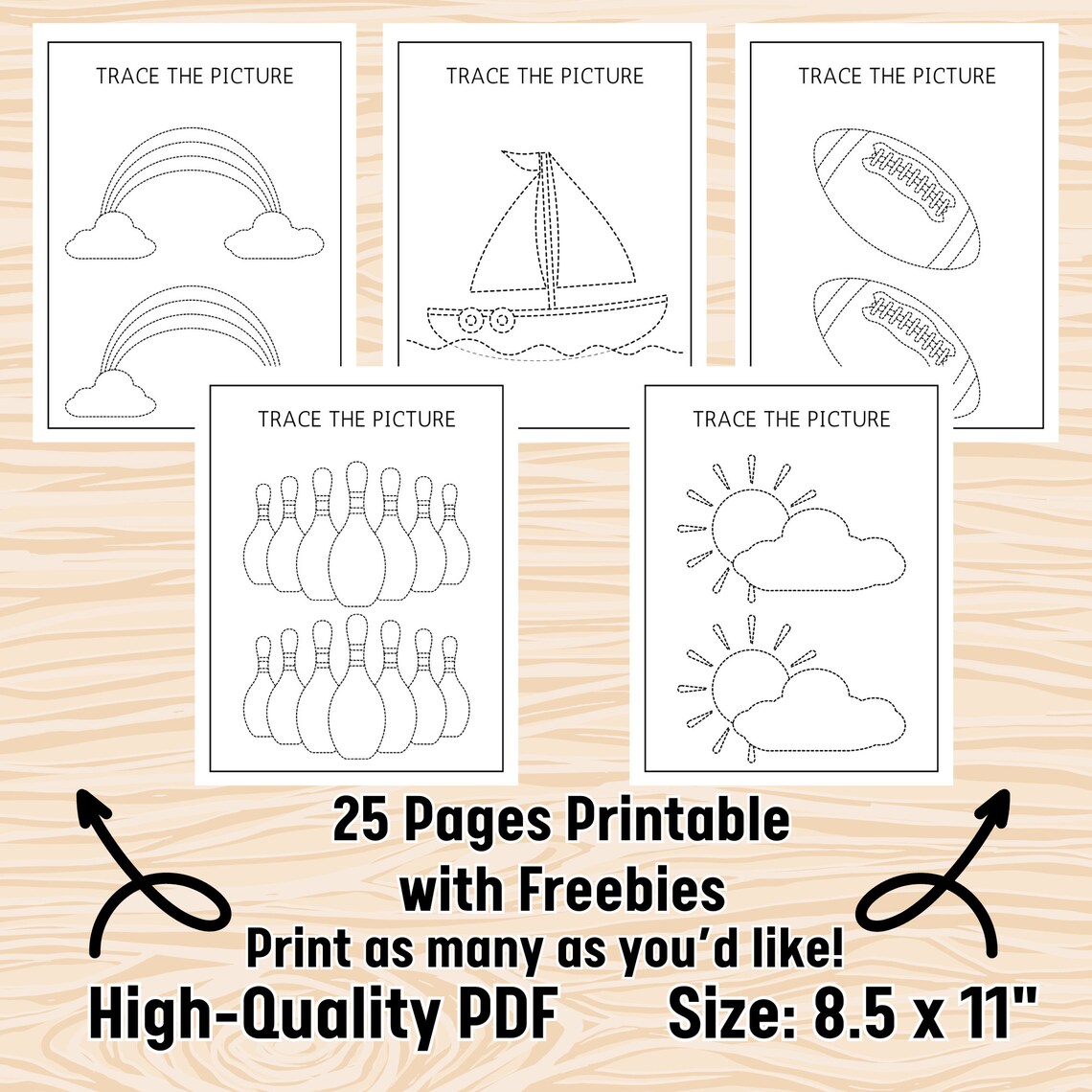 Trace the Line Printable Trace the Line Activity Sheets Printable ...