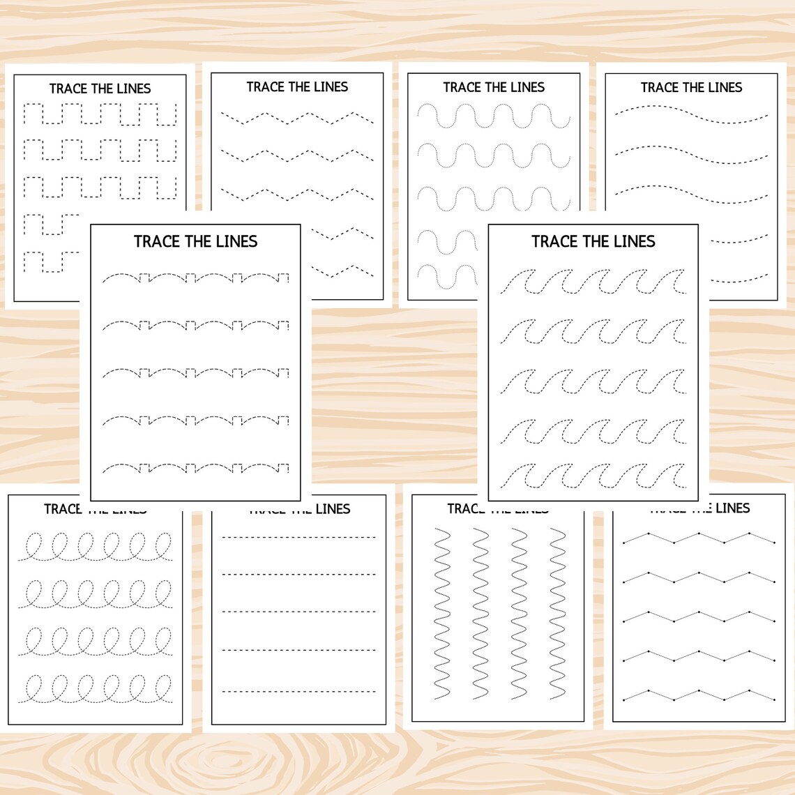 Trace the Line Printable Trace the Line Activity Sheets Printable ...