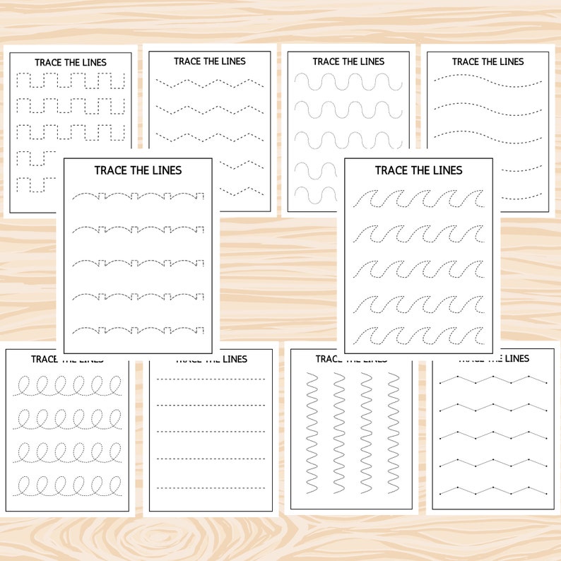 Trace the Line Printable Trace the Line Activity Sheets Printable ...