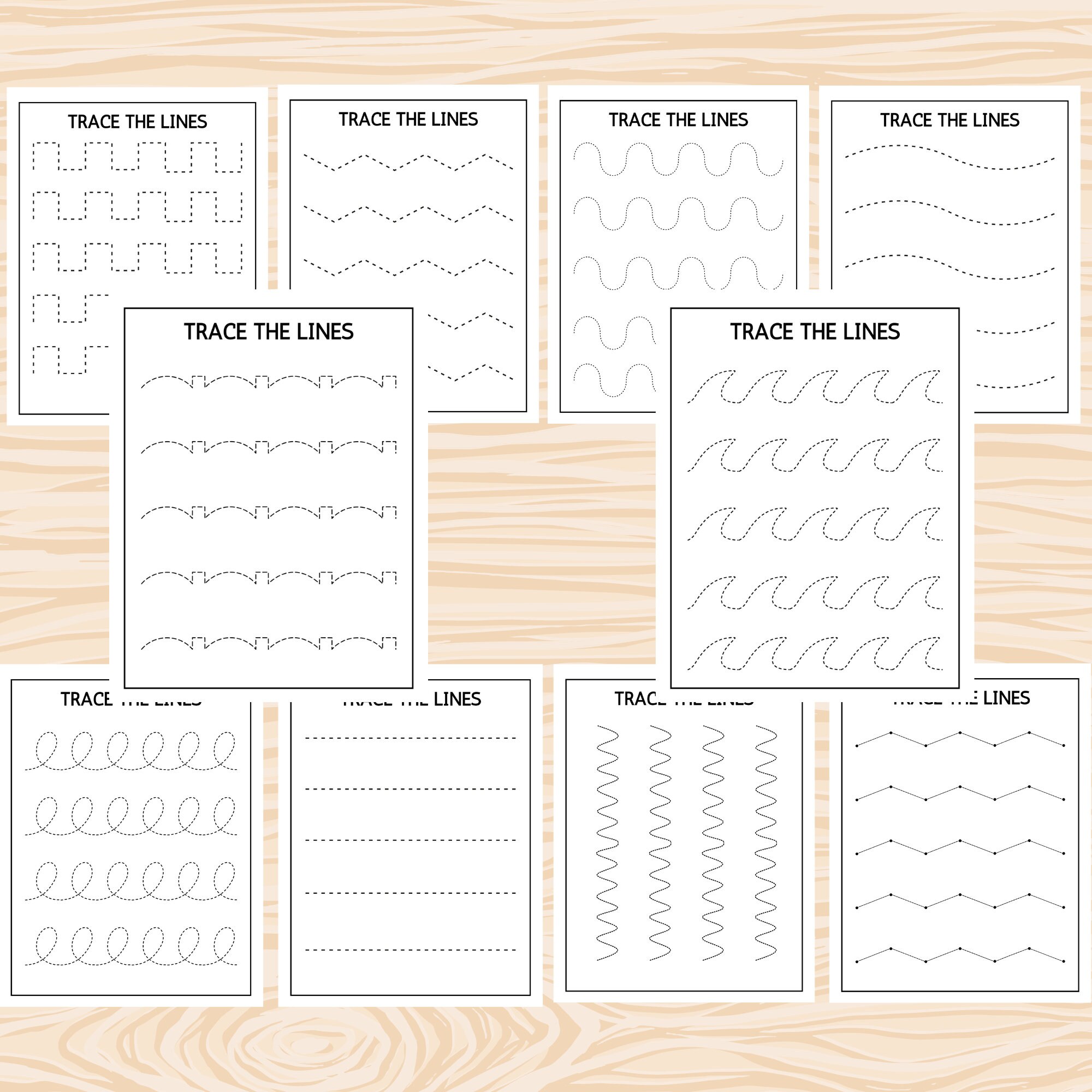 Trace the Line Printable Trace the Line Activity Sheets Printable ...