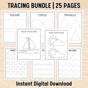 Trace the Line Printable Trace the Line Activity Sheets Printable ...