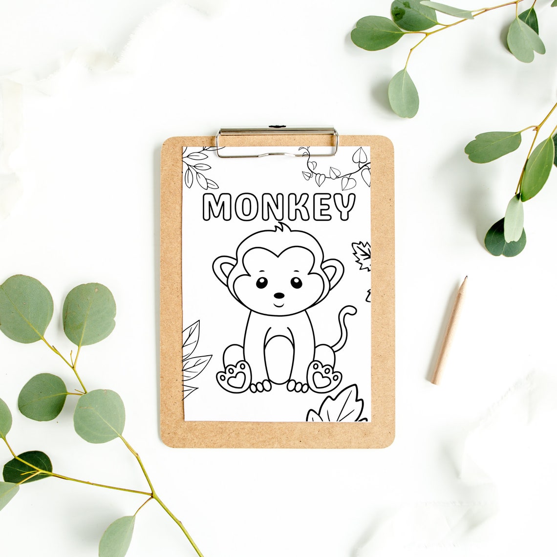 Safari Coloring Pages for Kids, Animal Coloring Pages, Wild Animal ...