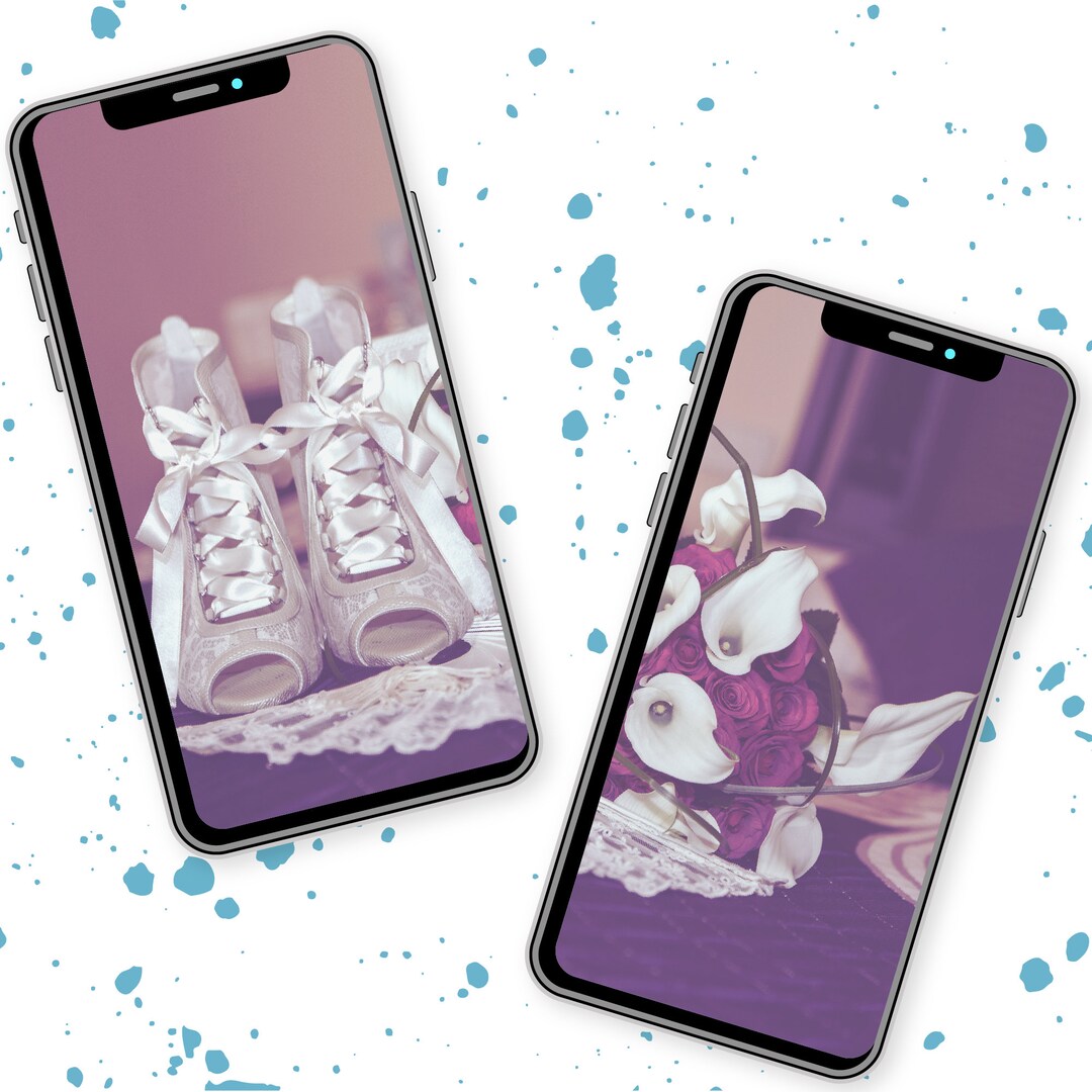 Set of Two Aesthetic and Flirty Phone Wallpapers. A Beautiful and ...