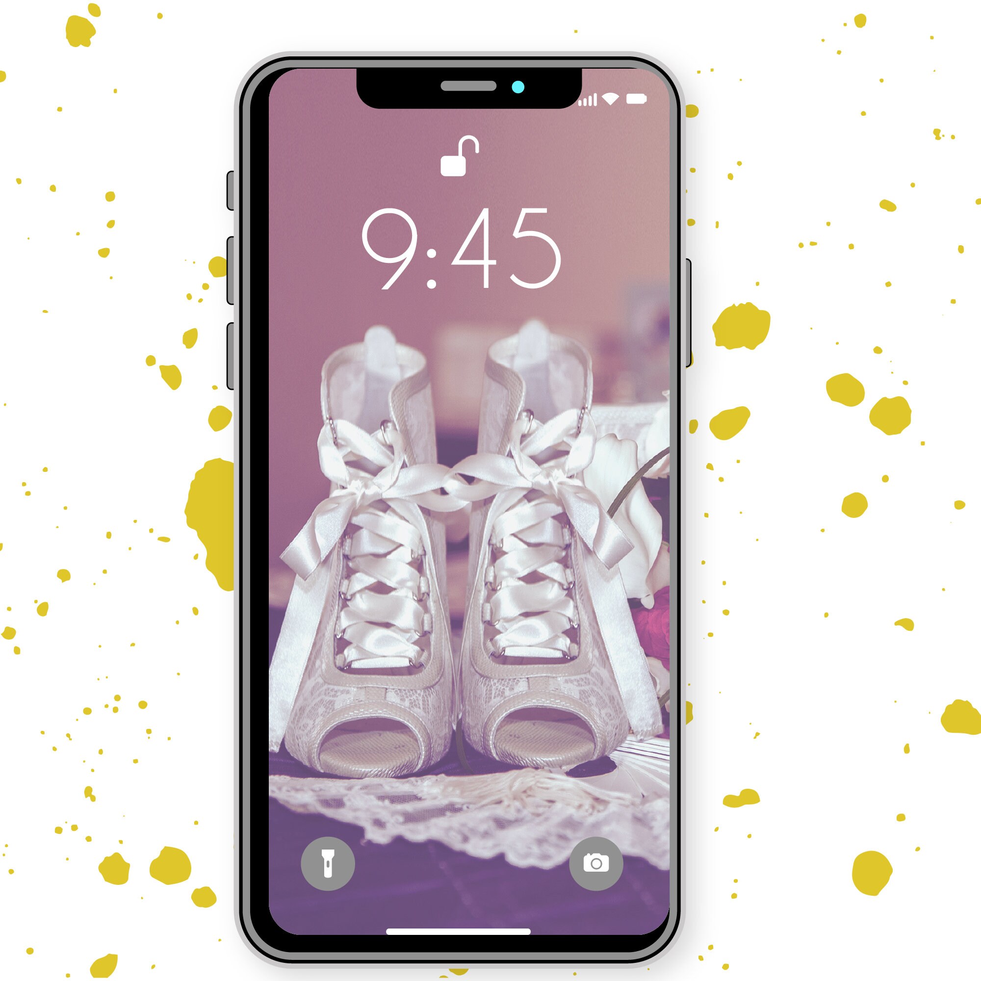 Set of Two Aesthetic and Flirty Phone Wallpapers in Purple and Pink ...