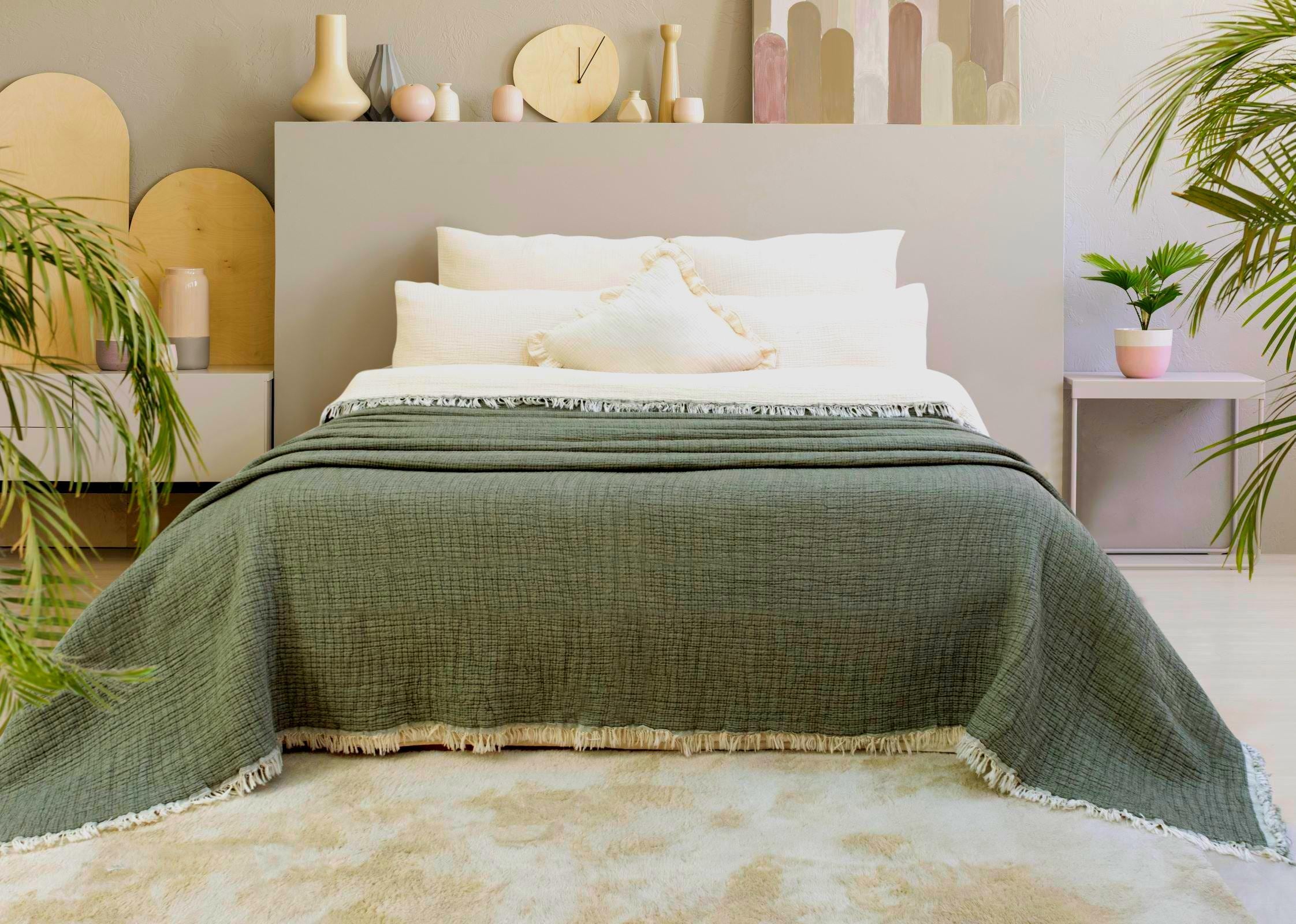 8 Layer Thick Muslin Comforter, Extra Soft Cotton King Size Muslin ...