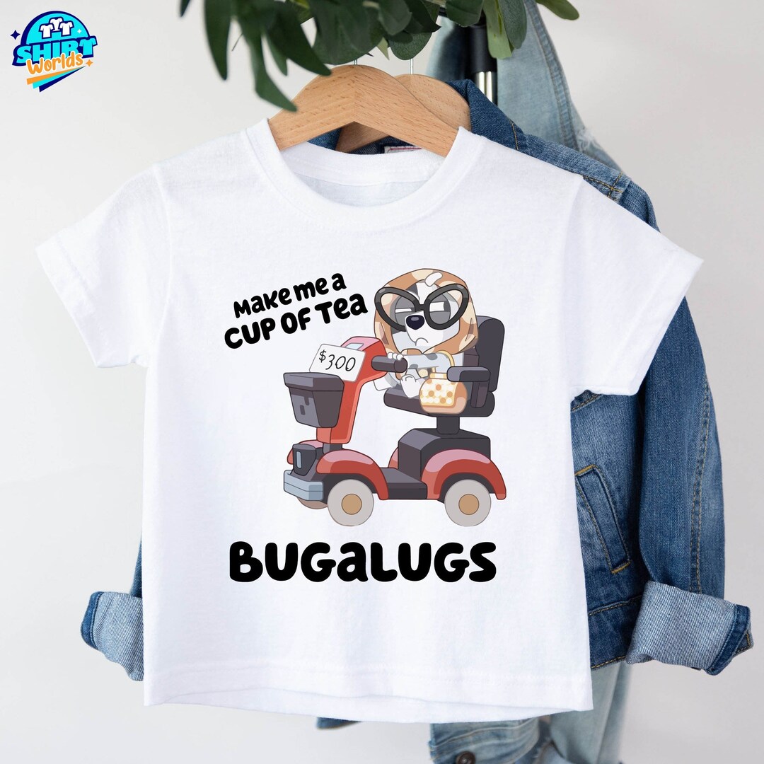 Bluey Granny Bugalugs Shirt, Muffin Grounchy Granny Kids Clothing ...