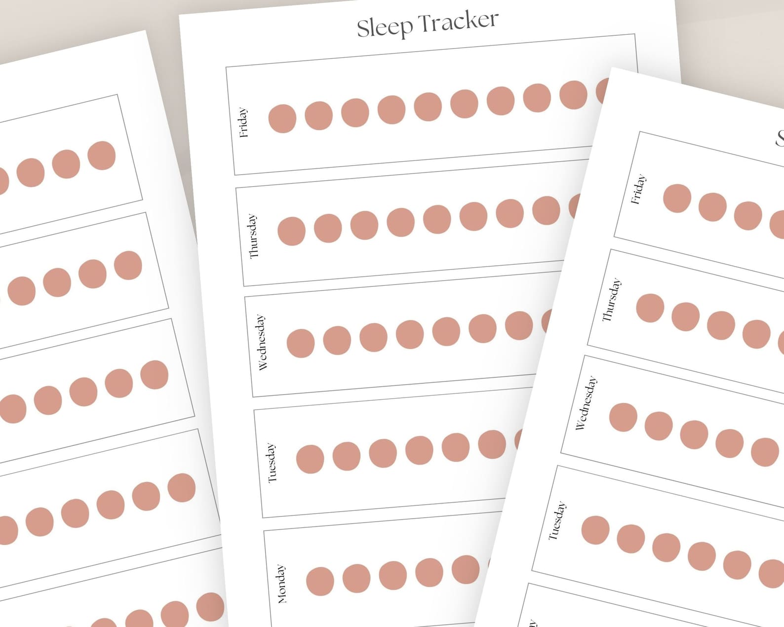 Sleep Tracker Printable and Digital Sleep Log for Tracking and ...