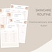 Skincare Weekly Planner and Daily Routine With a Checklist, Beautiful ...