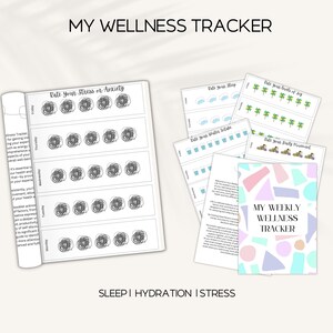 Printable Digital Weekly Wellness Tracker to Achieve Wellness Goals ...