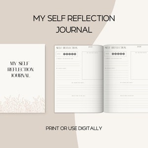 Self Reflection Journal Digital Printable for Daily Reflection and ...