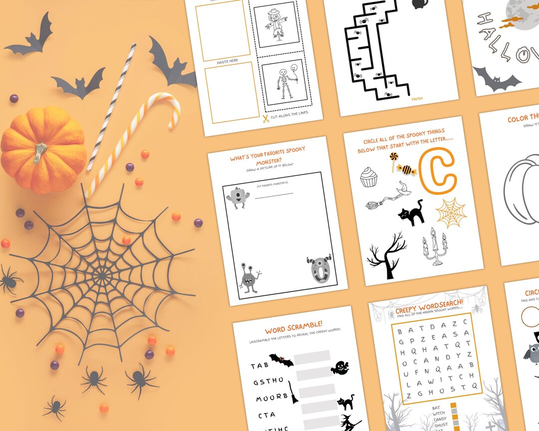 Halloween Activity Bundle in Printable Digital Format for Kids ...