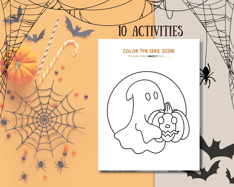 Halloween Activity Bundle: Kids Party Games & Coloring (digital ...