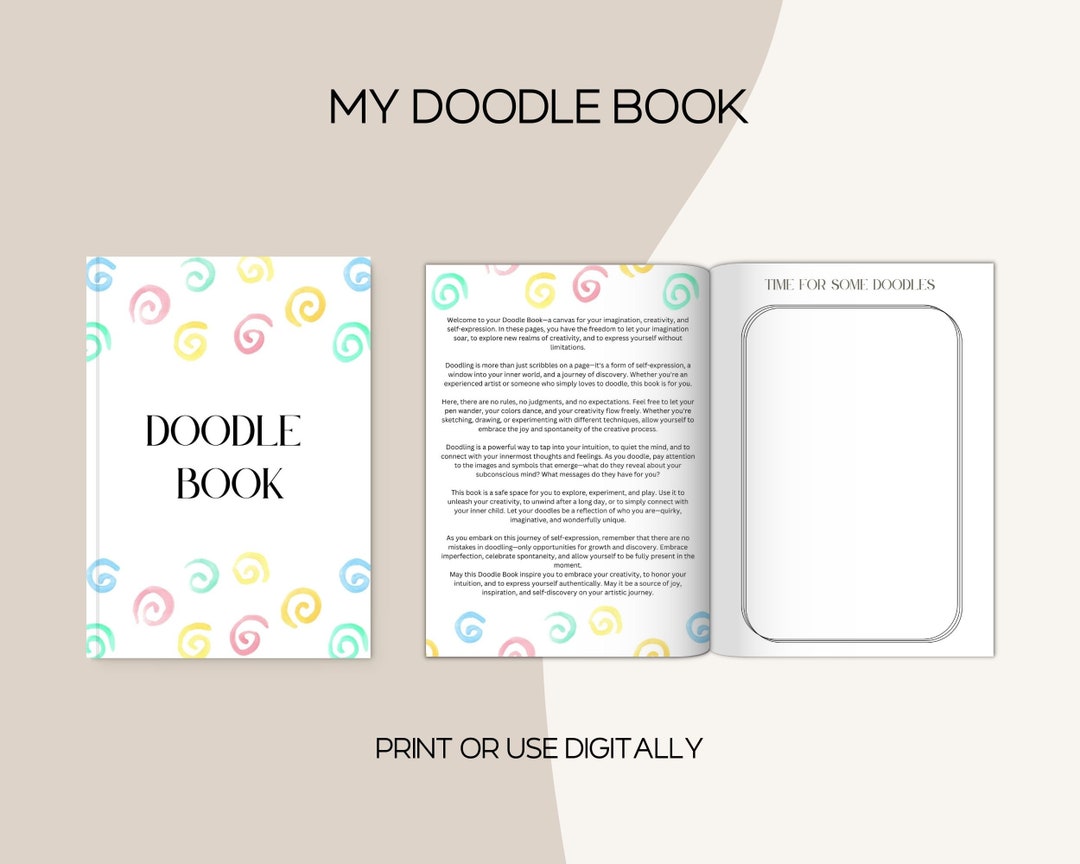 A Doodle Book for Unleashing Your Artistic Expression, Create Design ...
