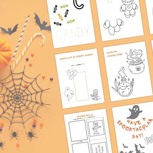 Halloween Activity Bundle: Kids Party Games & Coloring (digital ...