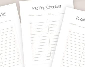 Holiday Packing Checklist, Packing Checklist, Holiday Checklist ...