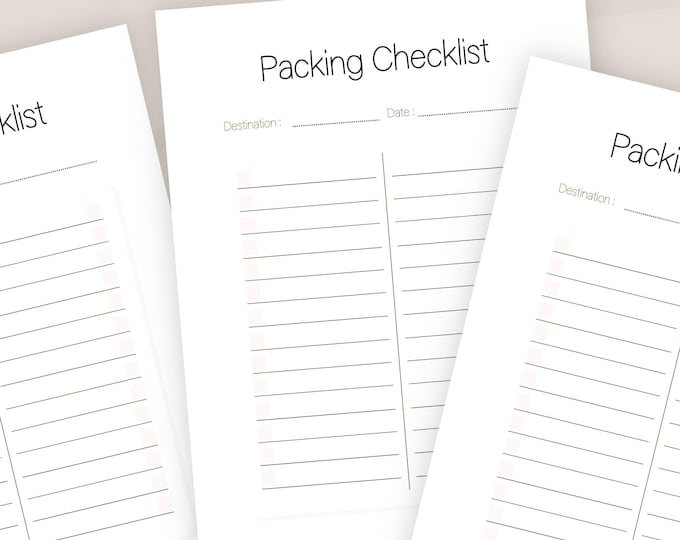 Weekend Getaway Packing List Printable (PDF & PNG) - Etsy Canada