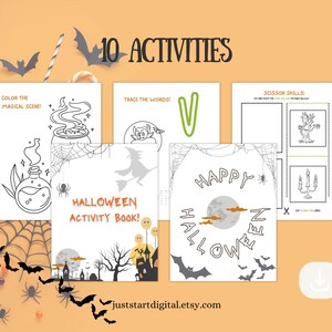 Halloween Activity Bundle: Kids Party Games & Coloring (digital ...