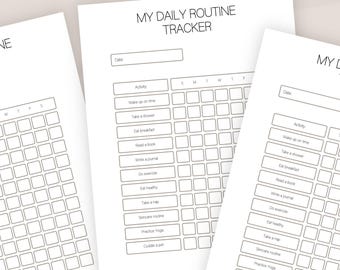 Digital Daily Routine Template! Printable - Etsy