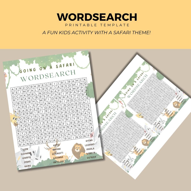 Printable Word Search Game, Party Games, Kids Games, Family Fun ...
