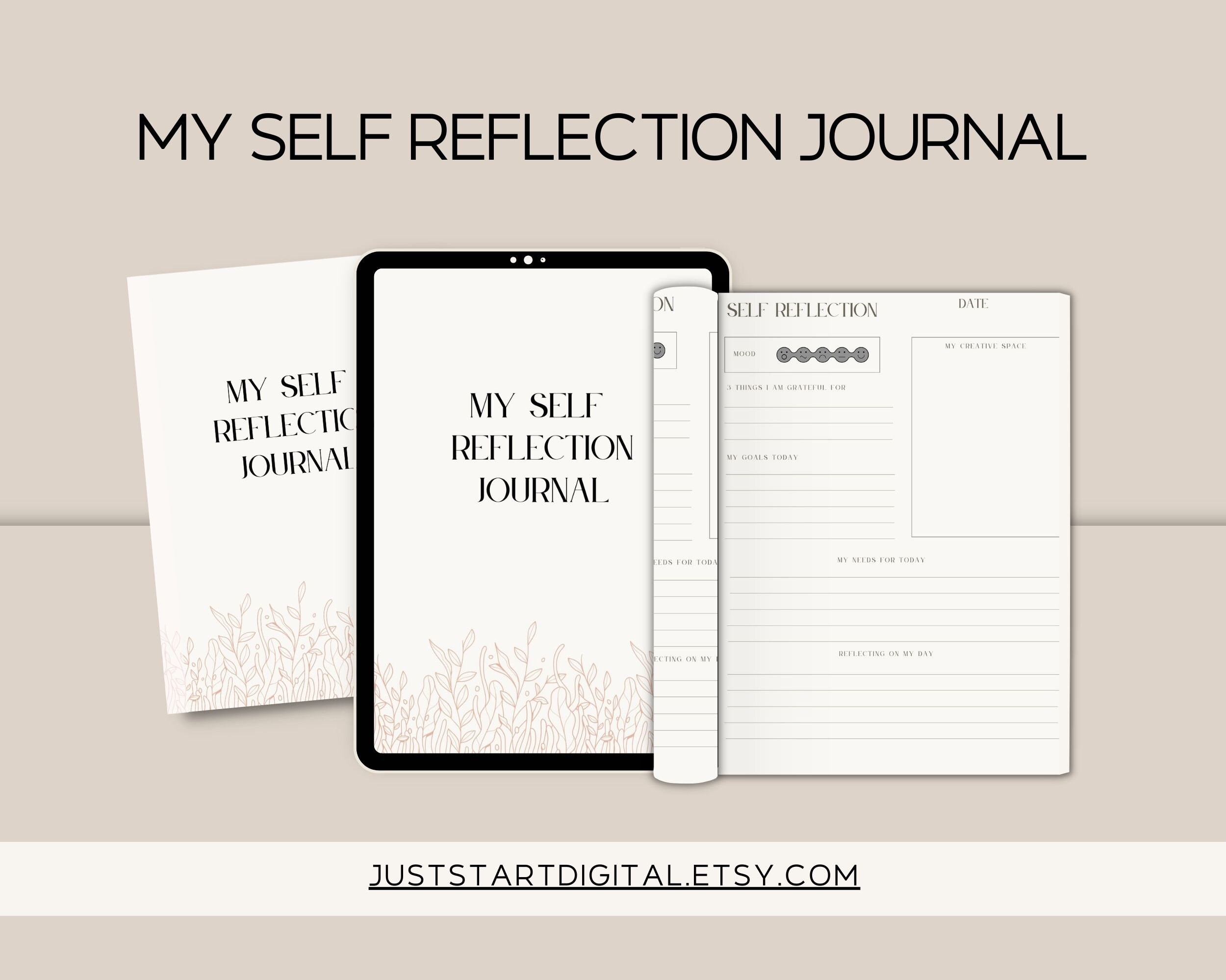 Self Reflection Journal Digital Printable for Daily Reflection and ...