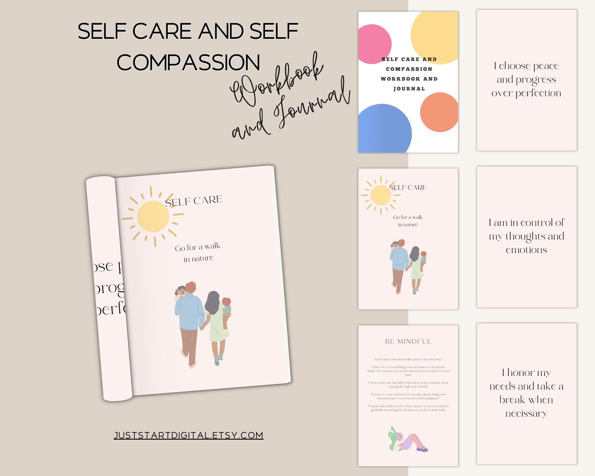 Self Care and Compassion Workbook and Journal Digital Printable Mental ...