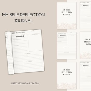 Self Reflection Journal Digital Printable for Daily Reflection and ...